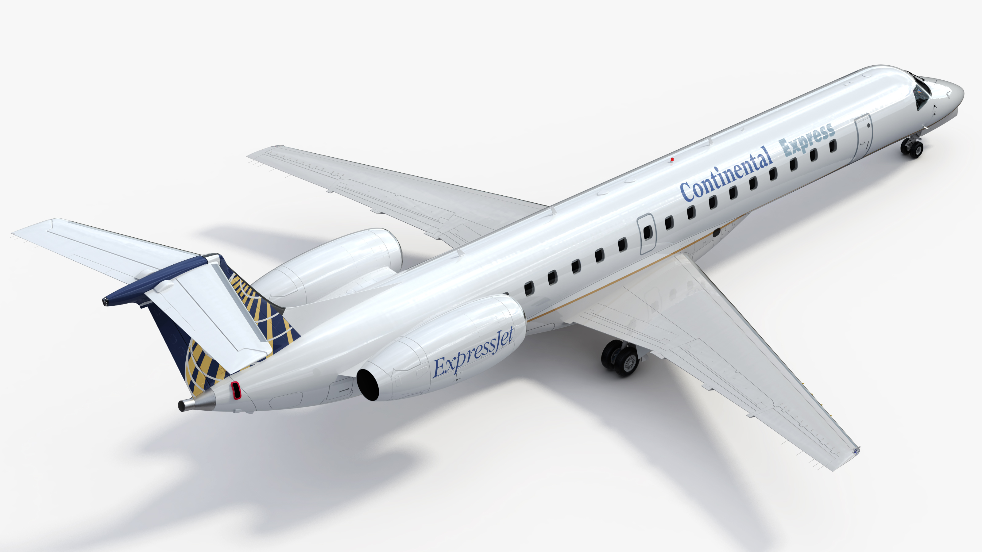 Embraer ERJ145 Regional Jet Continental Express Modelo 3D - TurboSquid ...