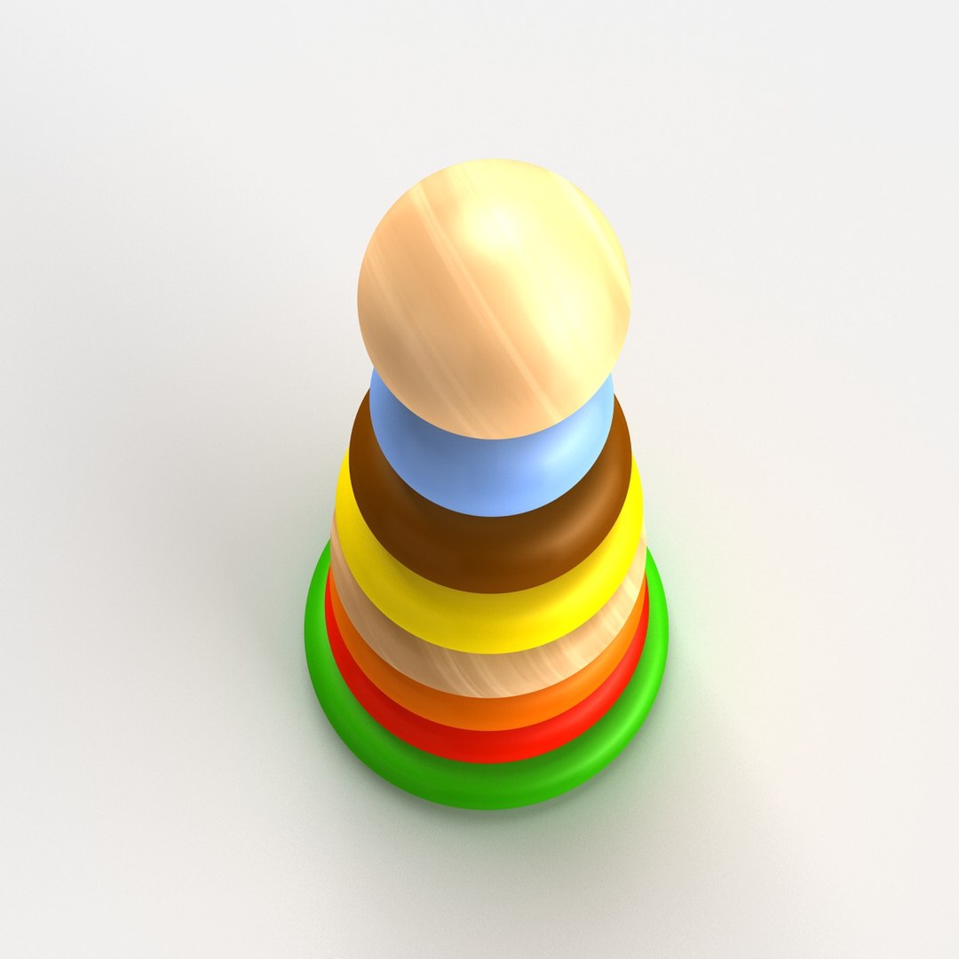 3d Model Stacking Toy