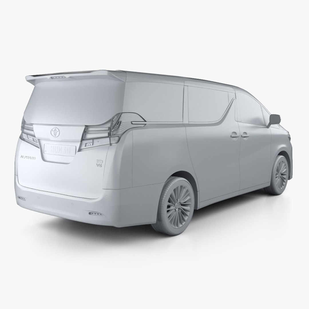 3D Model Toyota Alphard Hybrid Executive Lounge 2018 - TurboSquid 1786628