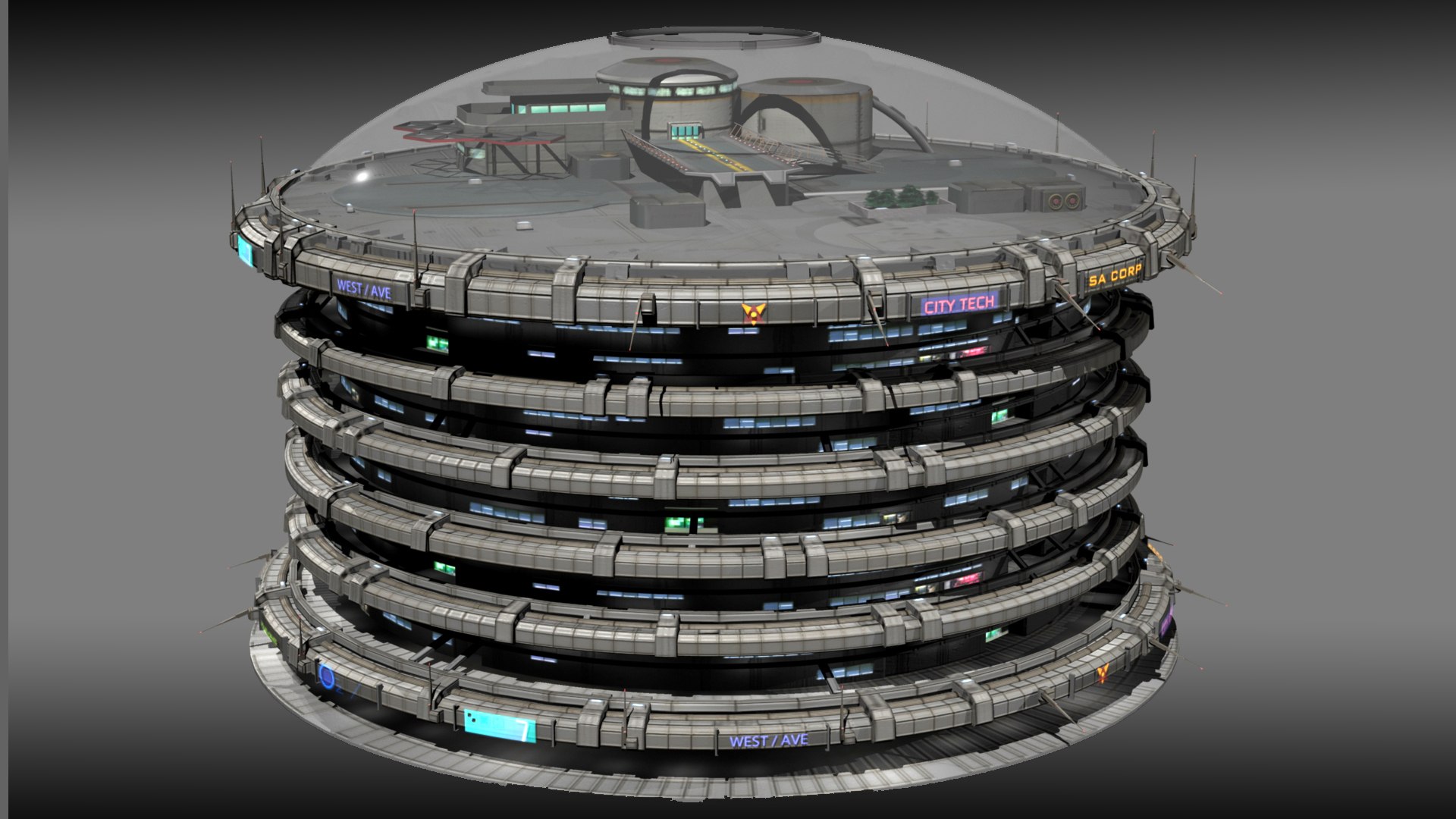 3D Dome District 2 - TurboSquid 1796658