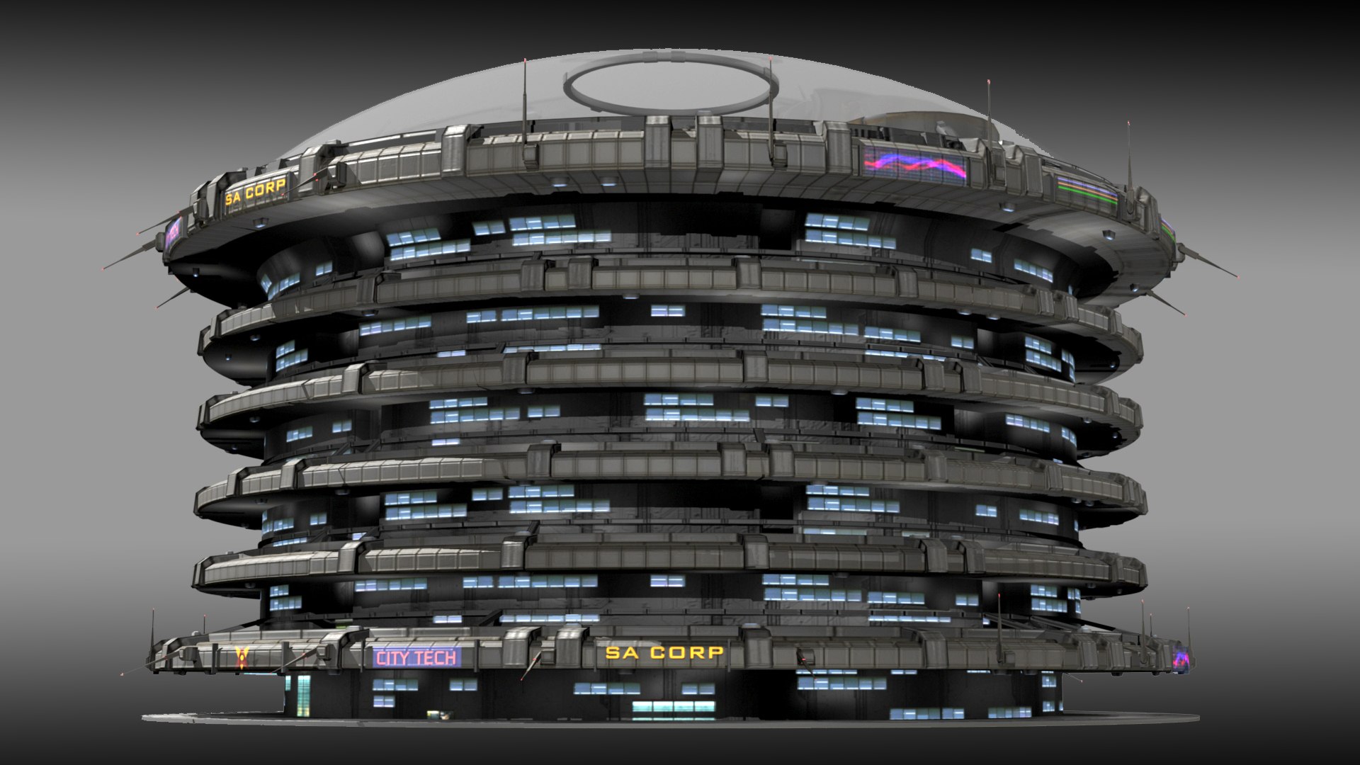 3D Dome District 2 - TurboSquid 1796658