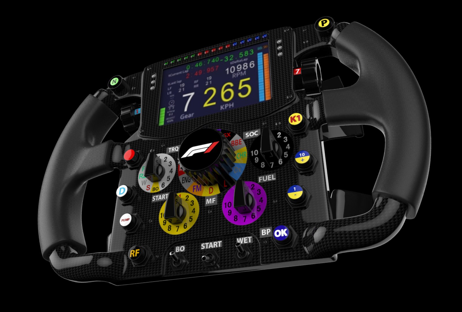 F1 Steering Wheel 3D Model - TurboSquid 1247694
