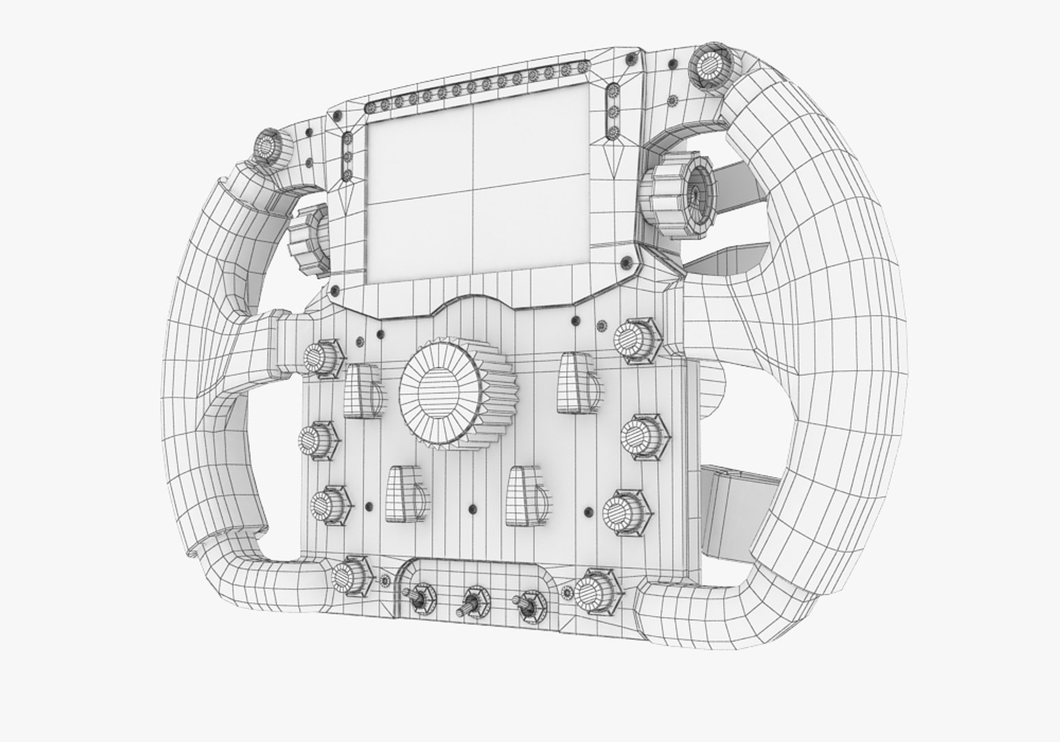 F1 Steering Wheel 3D Model - TurboSquid 1247694