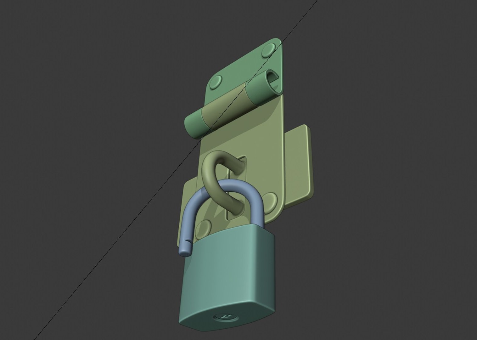 3D Model Padlock Lock - TurboSquid 1429731