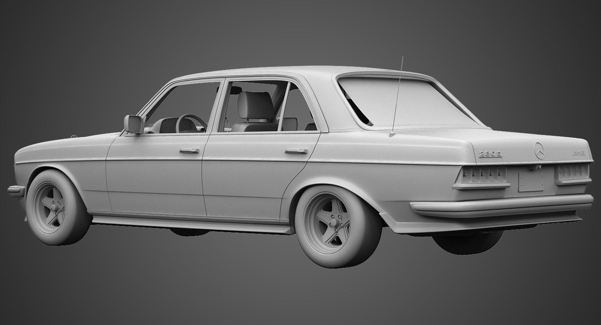 Mercedes-benz 280e W123 Amg 3d Model