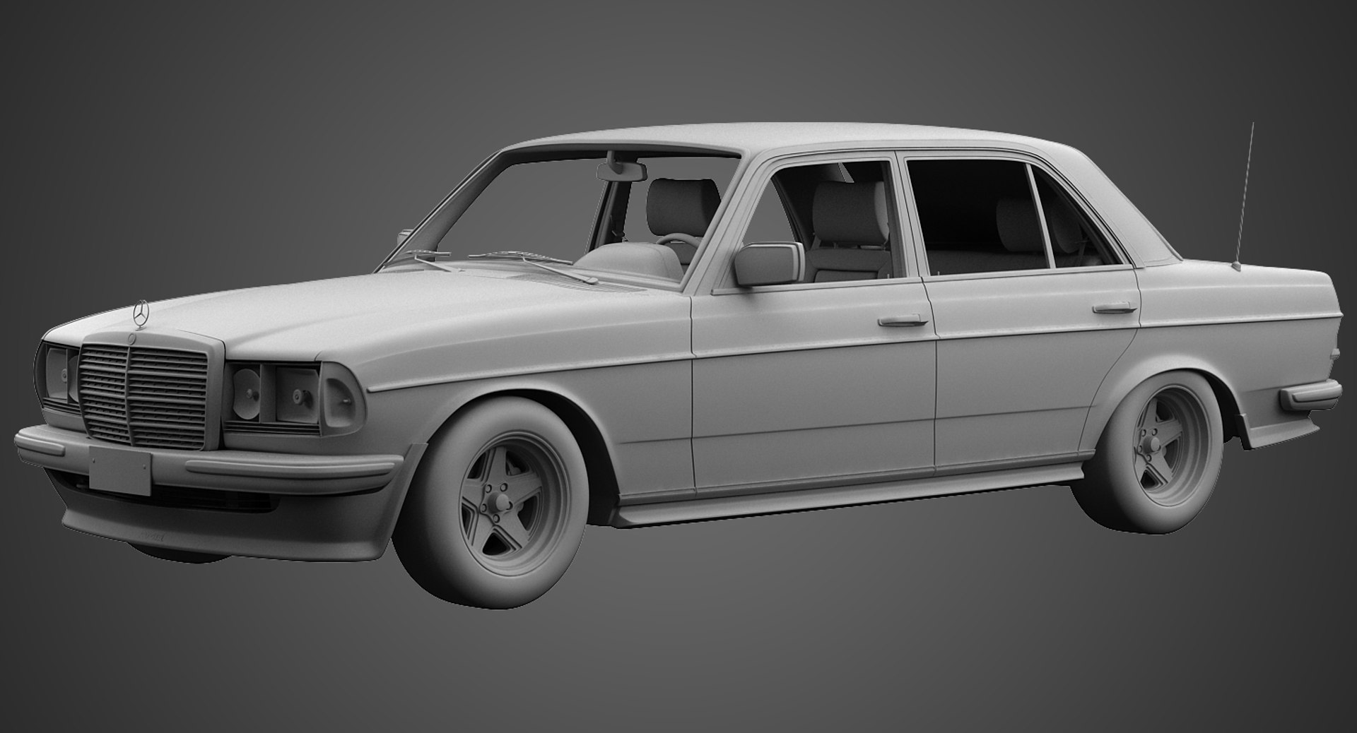 Mercedes-benz 280e W123 Amg 3d Model