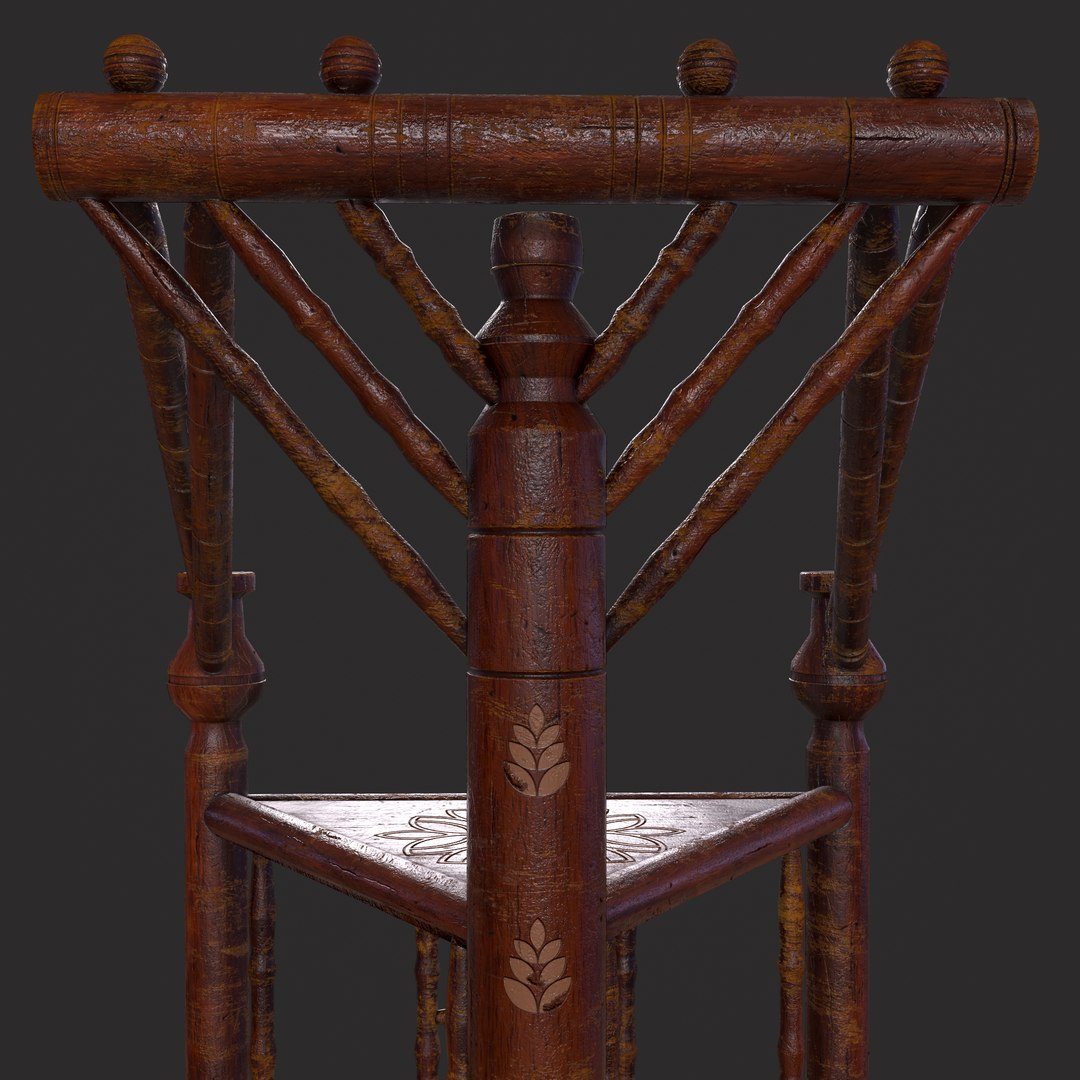 3D Elegant Medieval Chair - TurboSquid 1870234