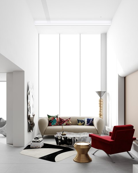 3D Modern residential indoor 3 d model model - TurboSquid 2039366