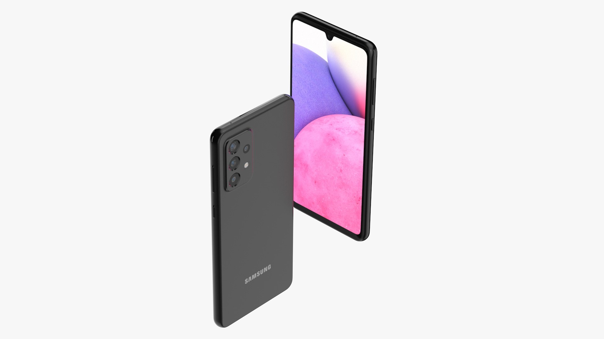 3D Samsung Galaxy A33 Black Model - TurboSquid 1825079