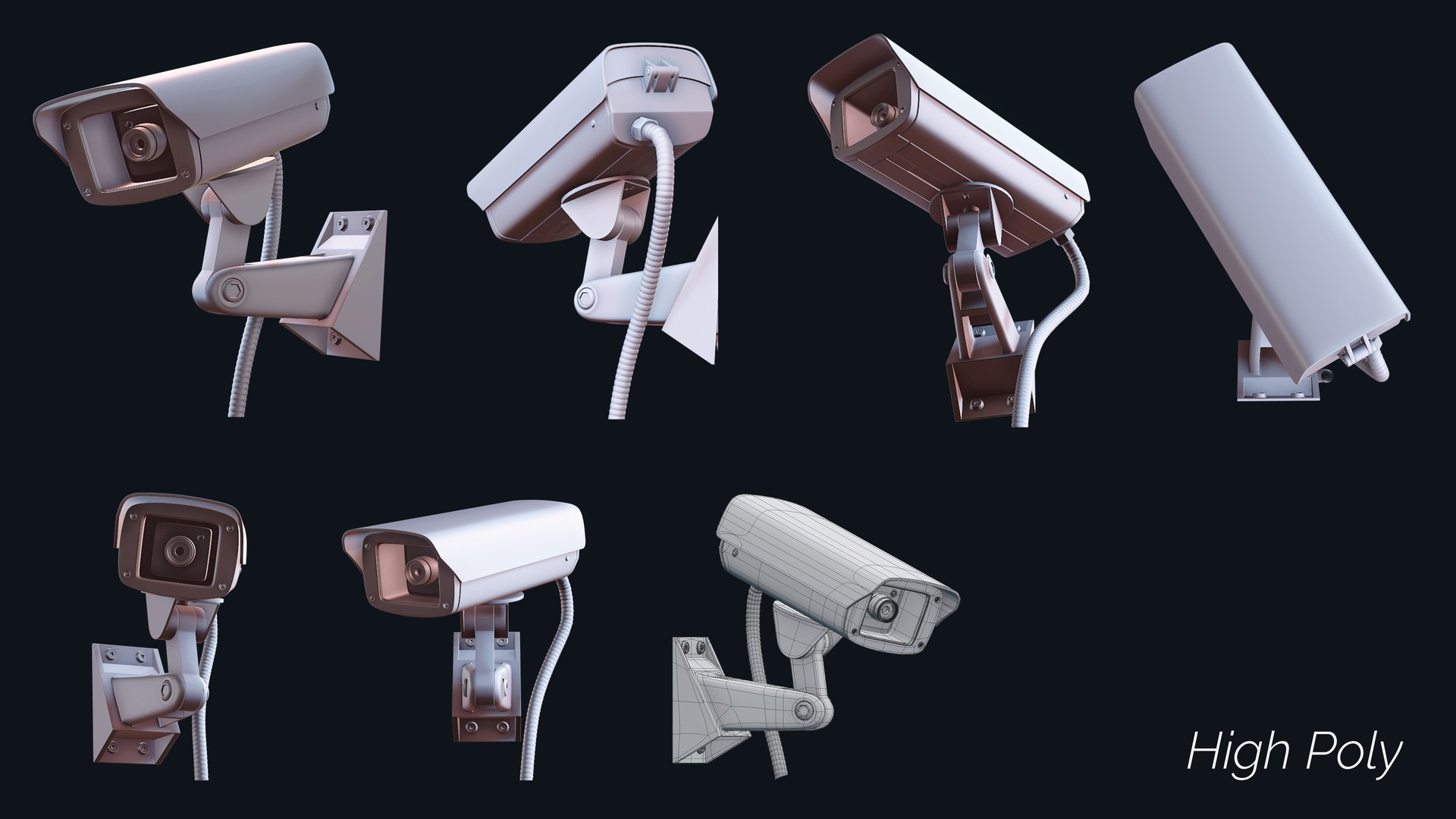 3D CCTV Surveillance Camera - TurboSquid 1733207