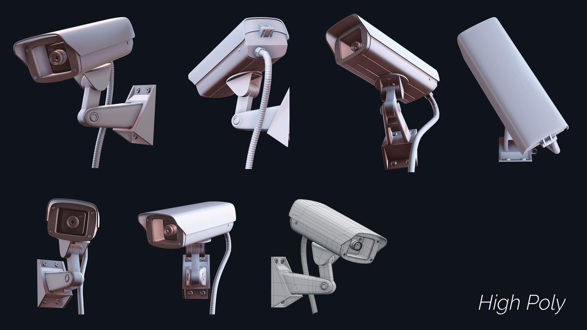 3D CCTV Surveillance Camera - TurboSquid 1733207