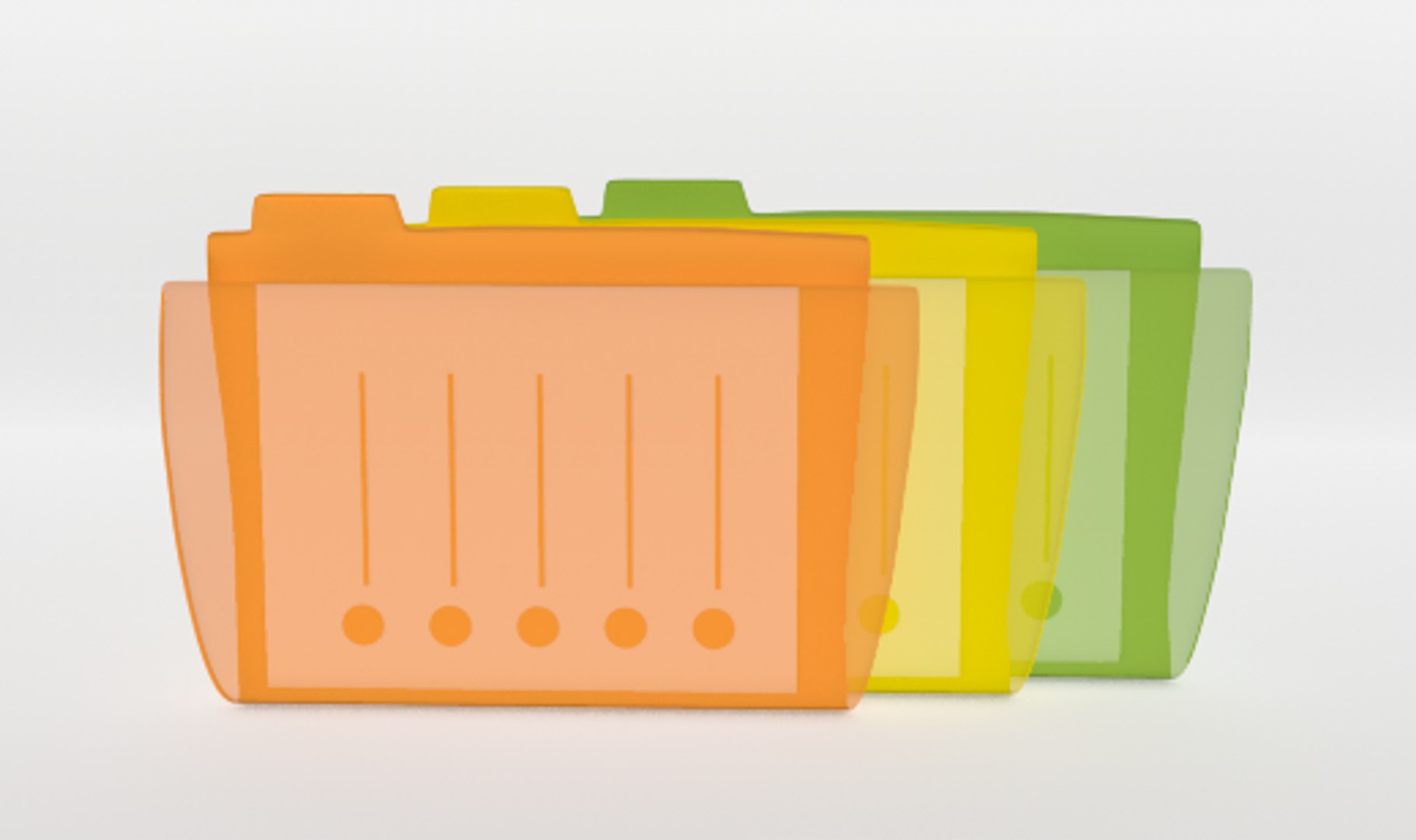 3d Folder Papers Flying