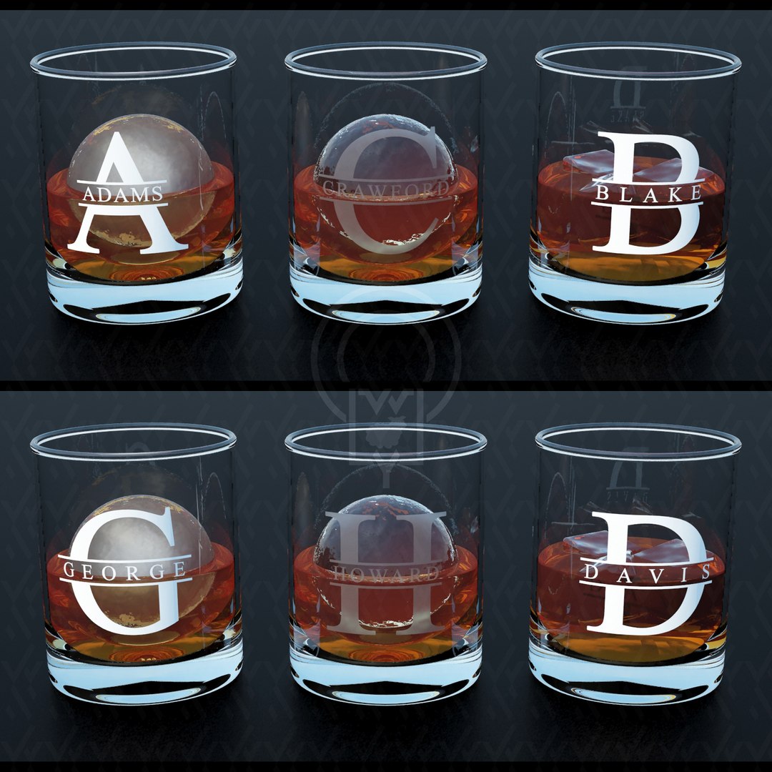 Custom Print Glass Whiskey 3D - TurboSquid 1254837