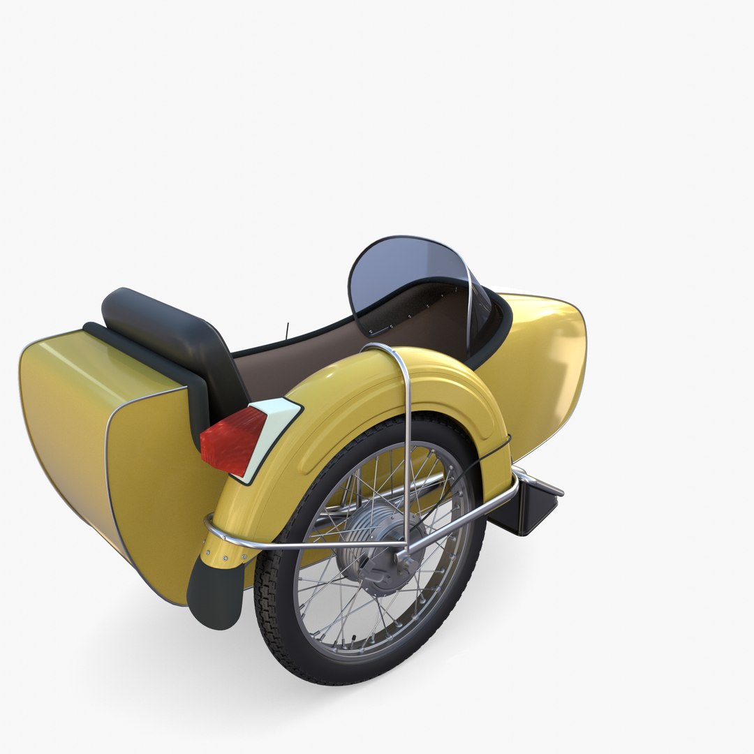 3D Model Motorcycle Sidecar - TurboSquid 1839970