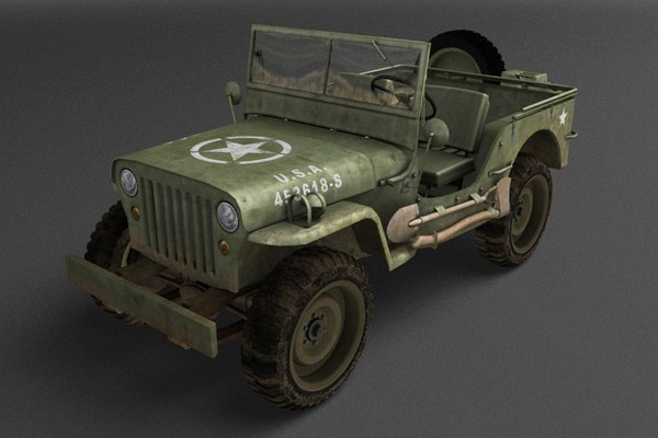 willys jeep 3d model