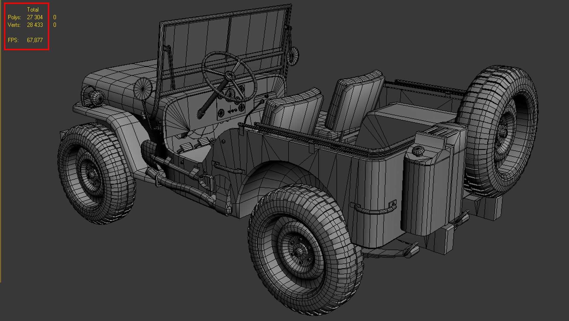 Willys Jeep 3d Model