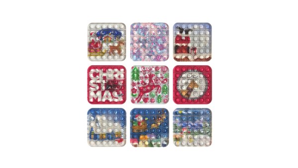 3D Christmas Pop It Fidget Toys Set - TurboSquid 1827316