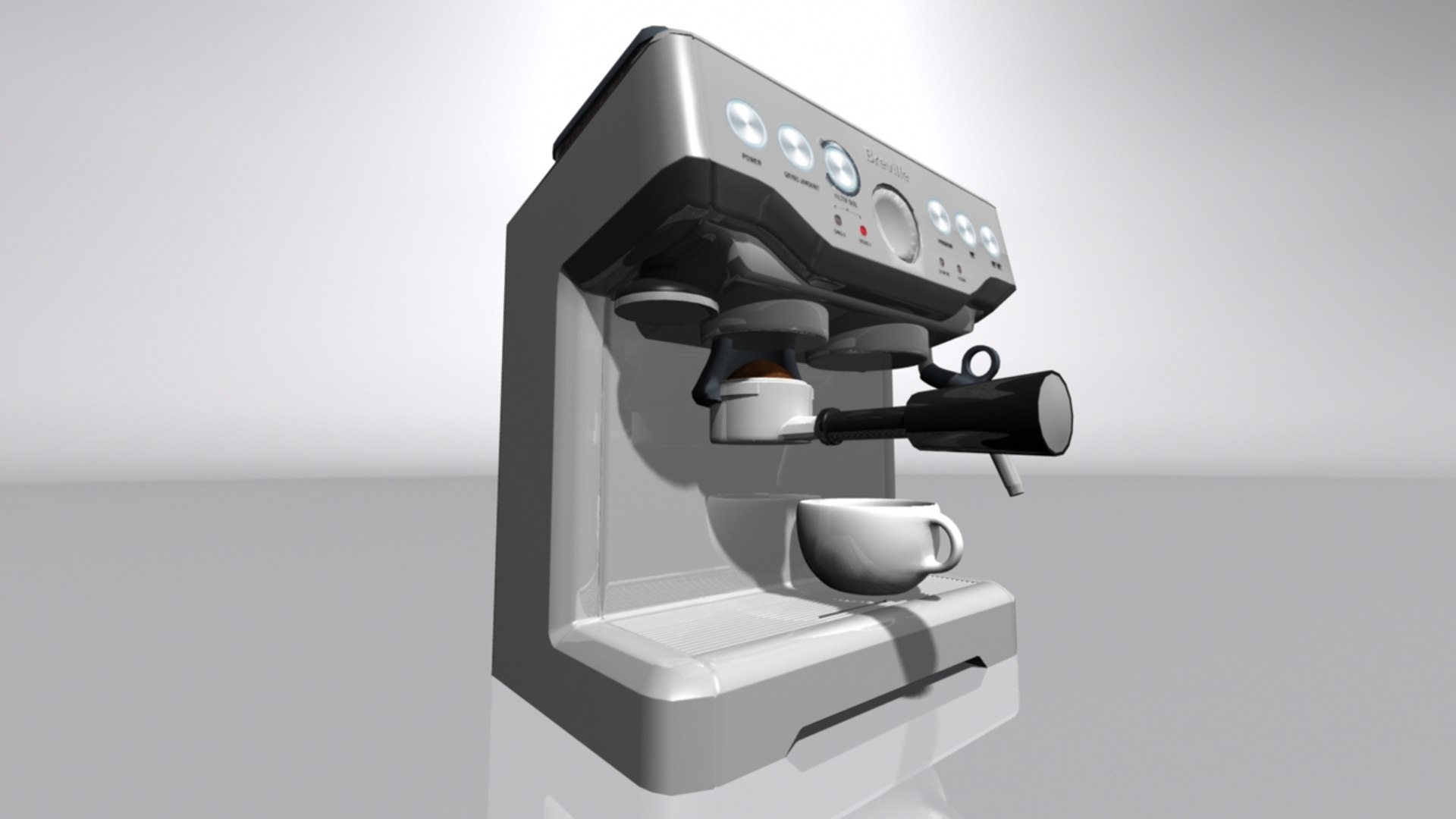 3D Coffee Espresso Machine Model - TurboSquid 1207664