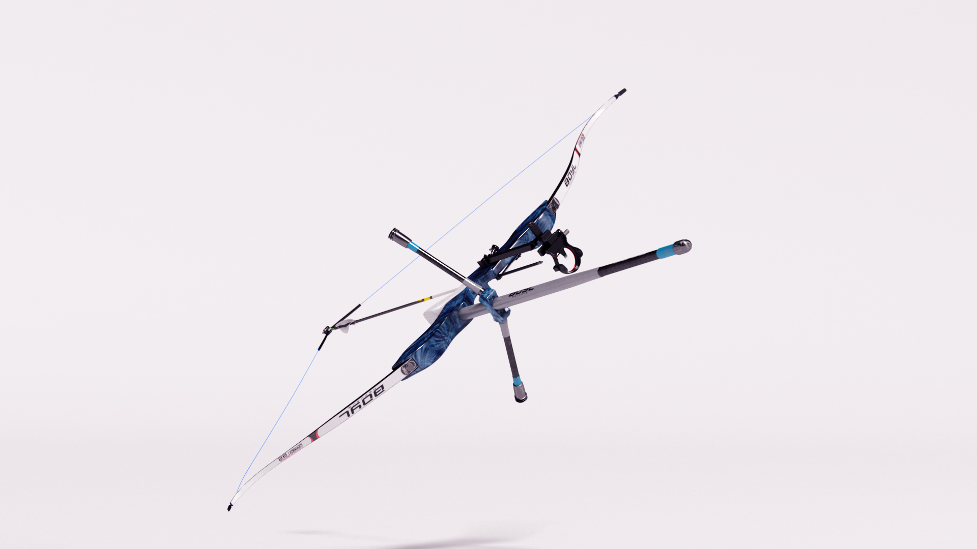 3D Model Olympic Recurve Bow Animated HQ - TurboSquid 1845200