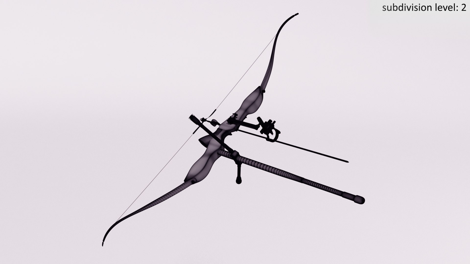 3D Model Olympic Recurve Bow Animated HQ - TurboSquid 1845200