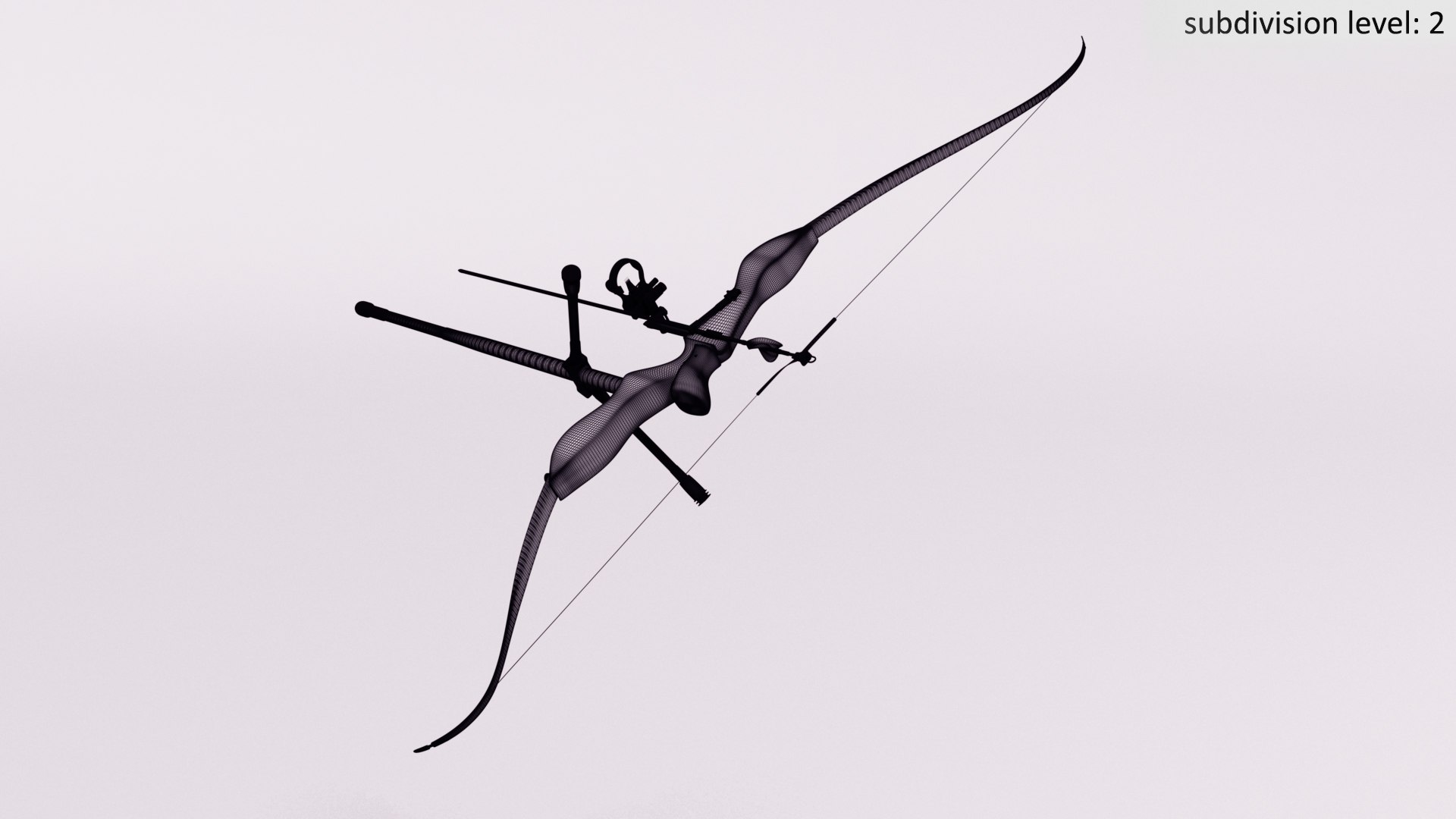 3D Model Olympic Recurve Bow Animated HQ - TurboSquid 1845200