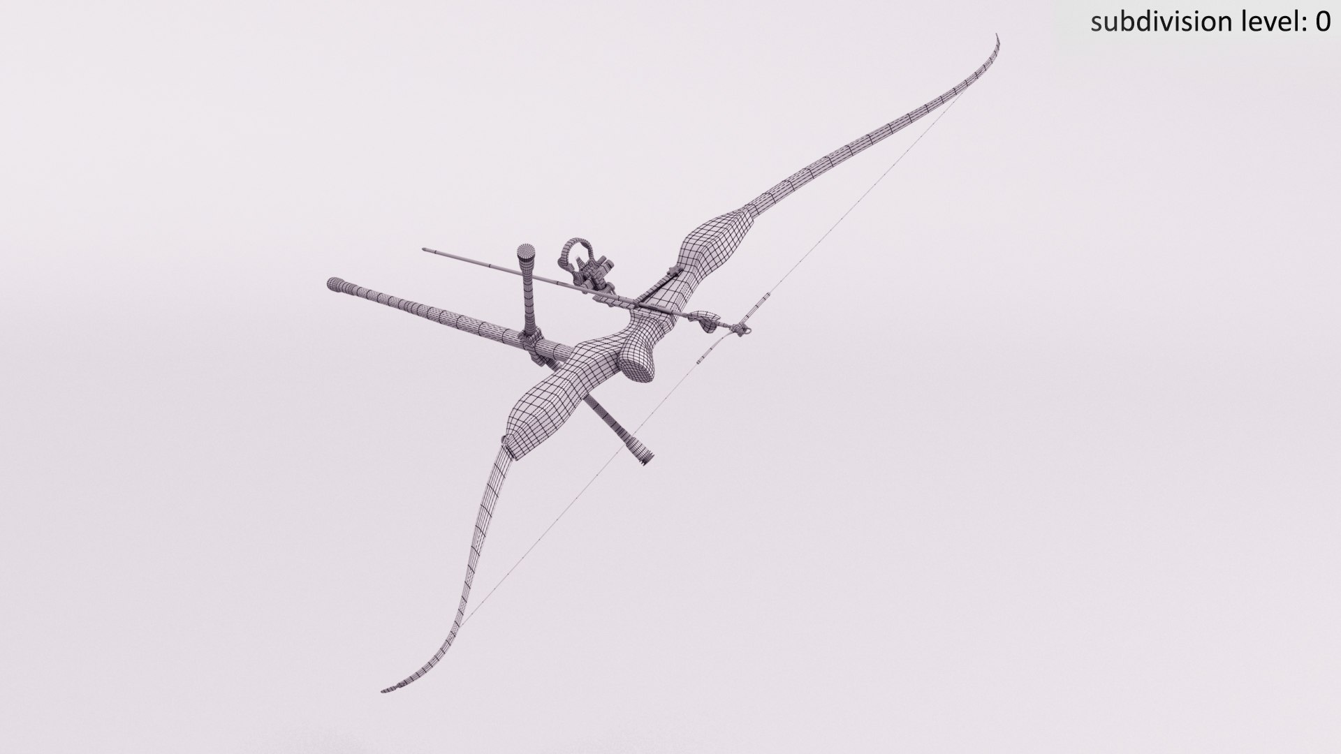 3D Model Olympic Recurve Bow Animated HQ - TurboSquid 1845200