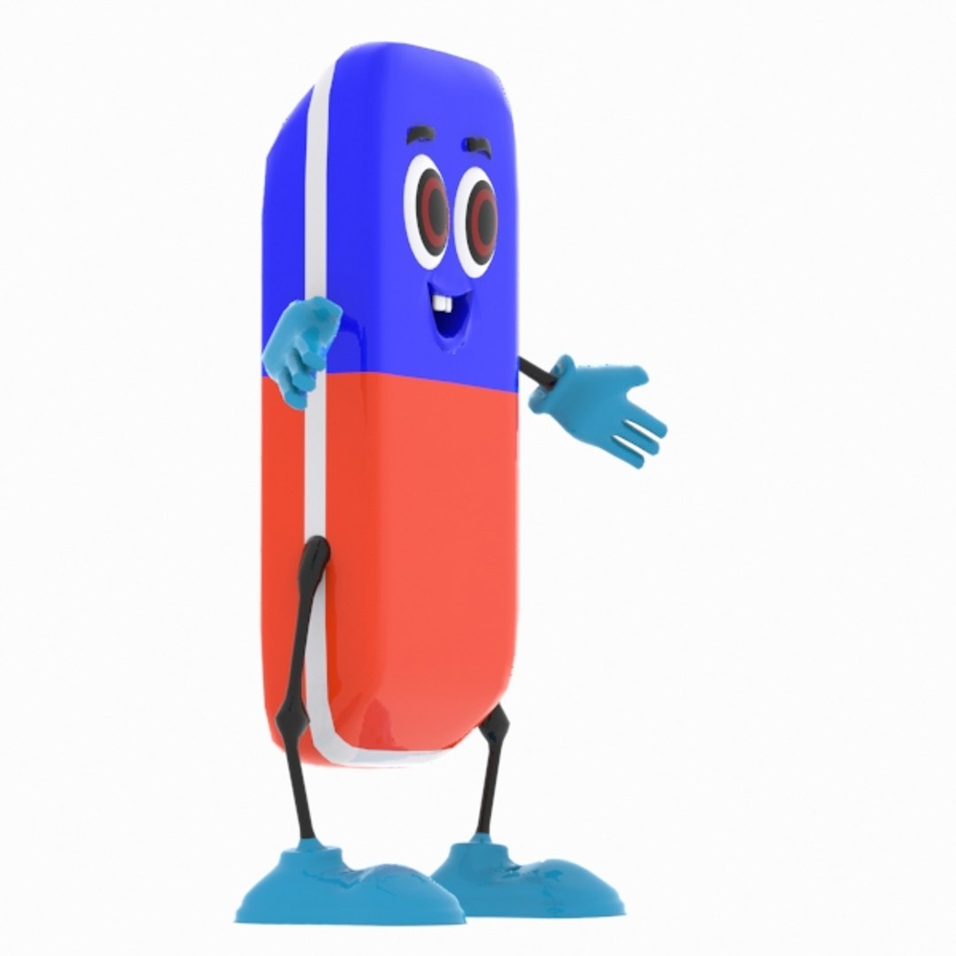 Eraser Character 3ds