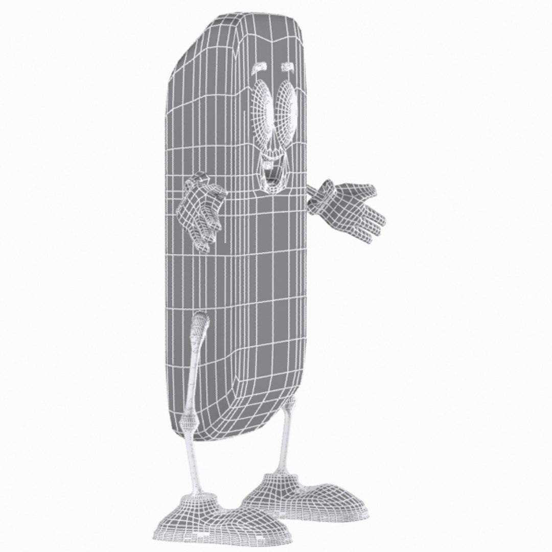 Eraser Character 3ds