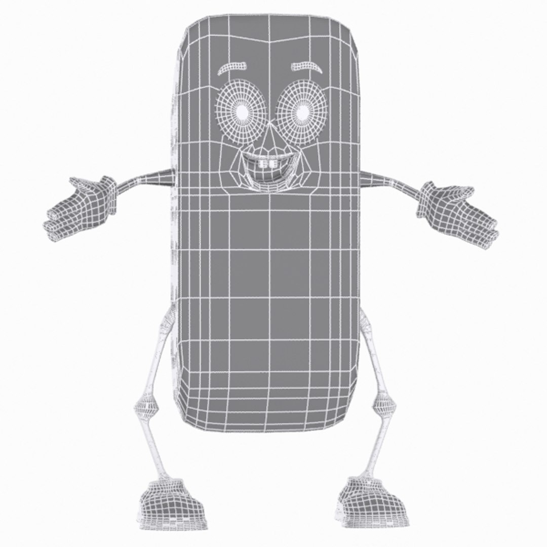 Eraser Character 3ds