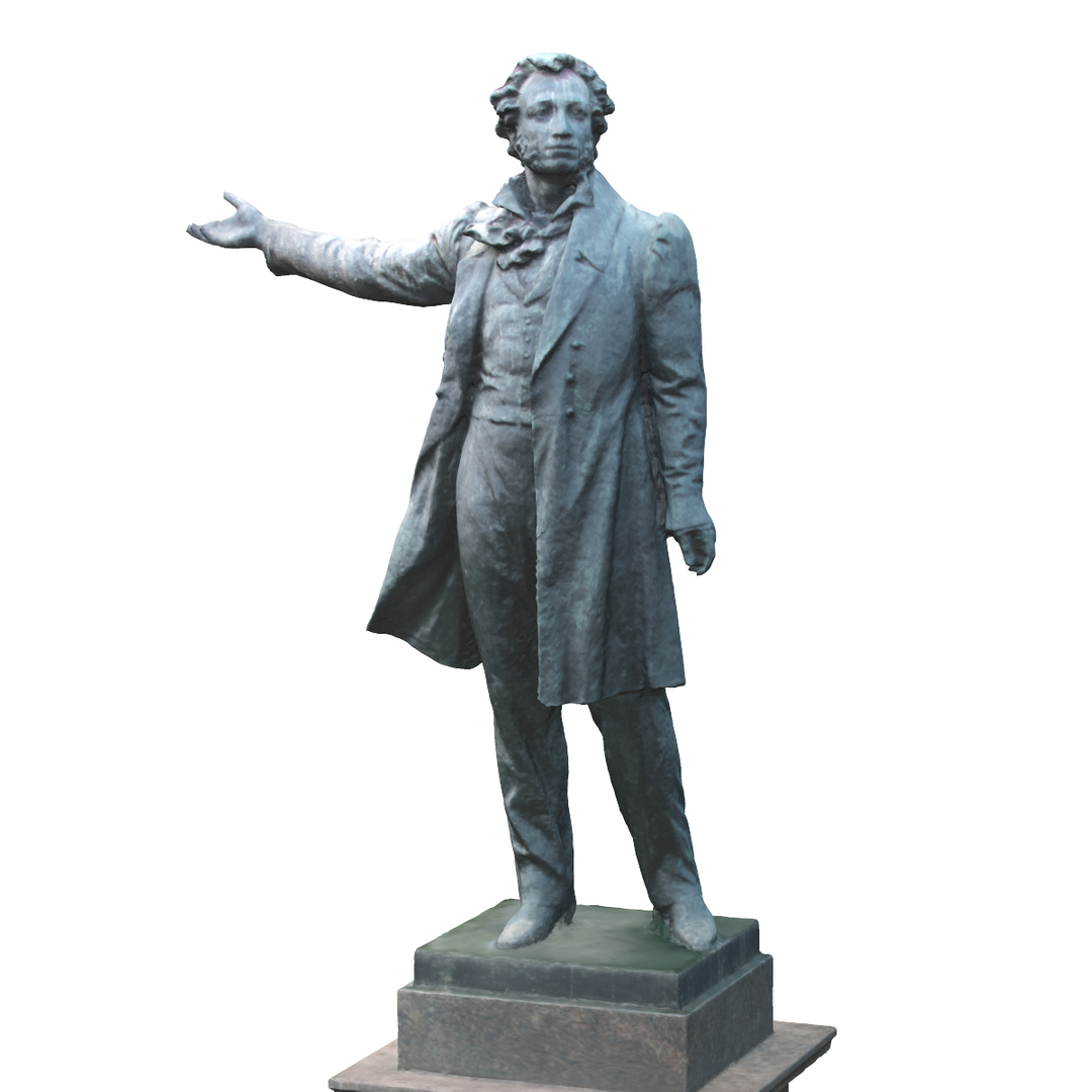 alexander pushkin 3d obj