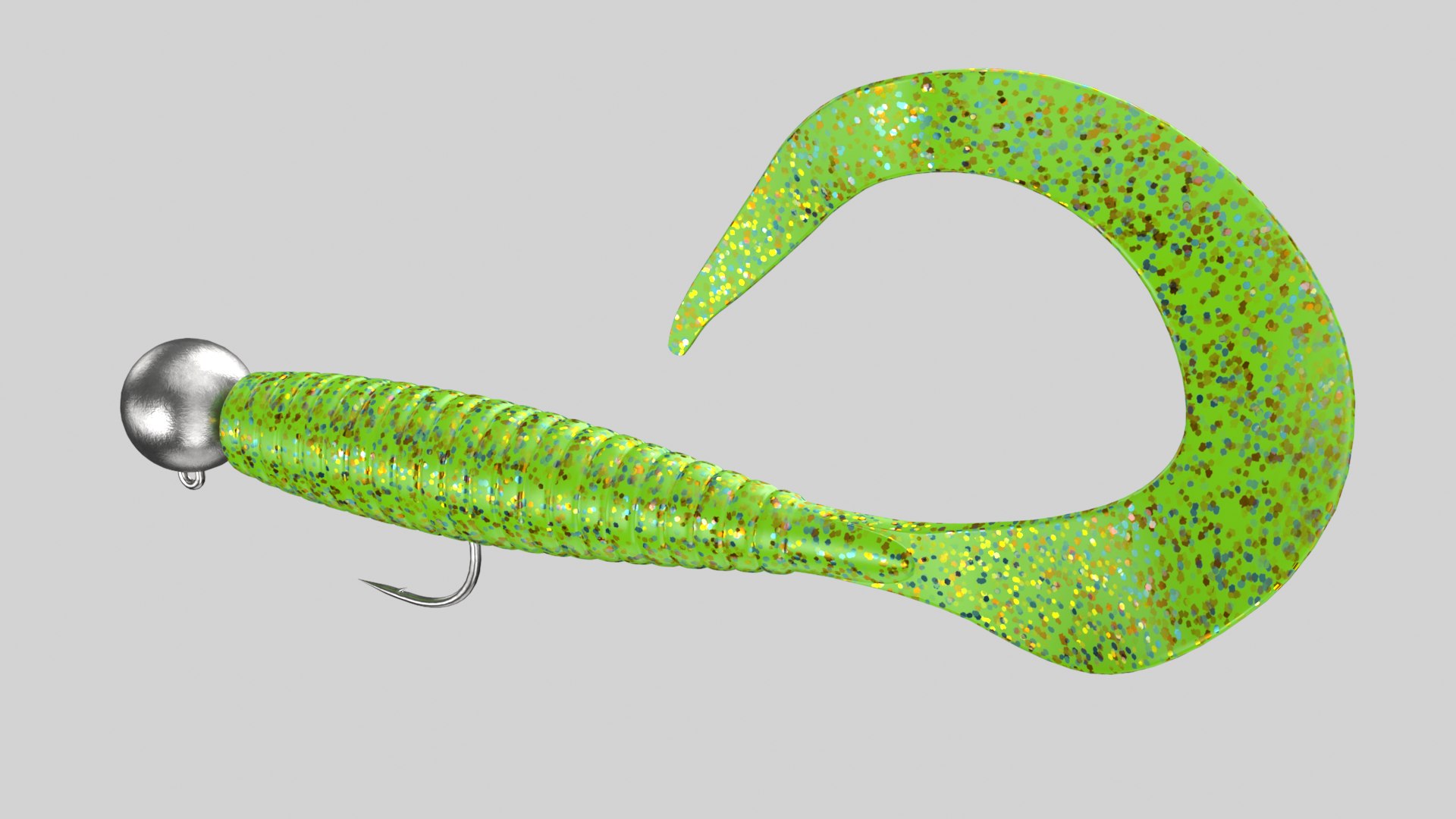 Curly Tail Fishing Lure 06 3D Model - TurboSquid 1981696