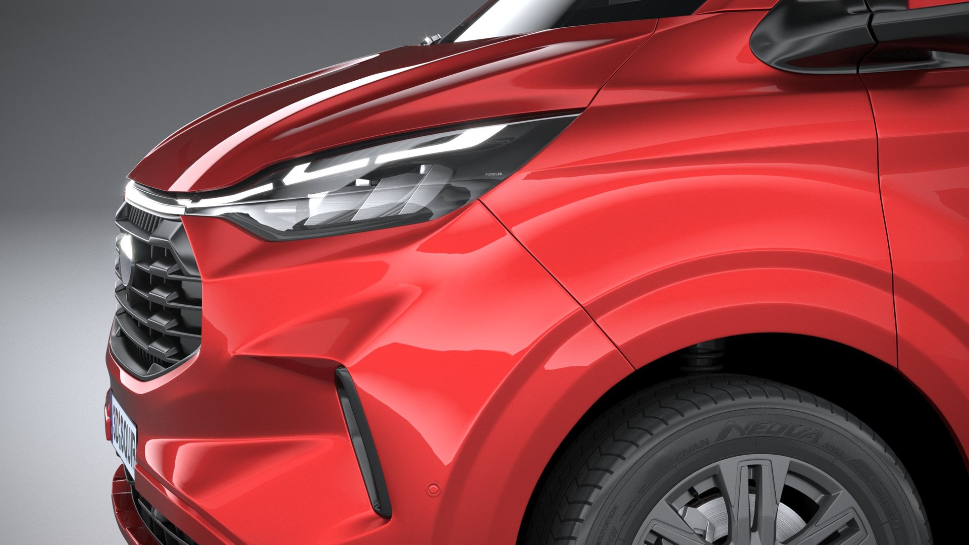 3D Model Ford Transit Custom Base 2024 - TurboSquid 2174797