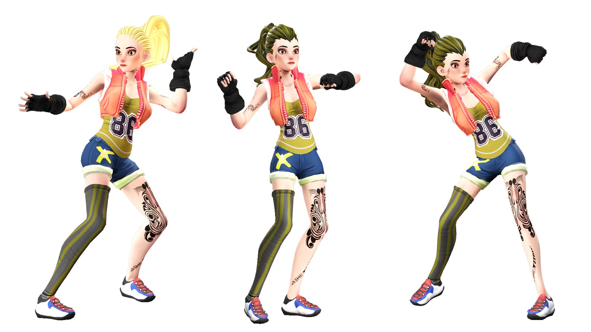 3D Cartoon Rigged Hip Hop Dancer Girl-Laura Character 3D Model ...