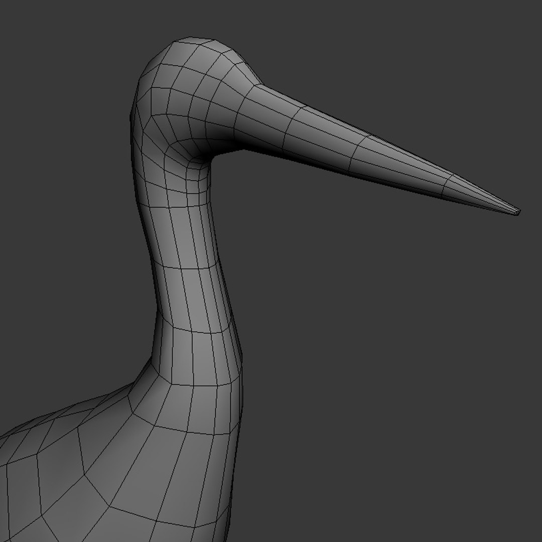 Stork 3d Model