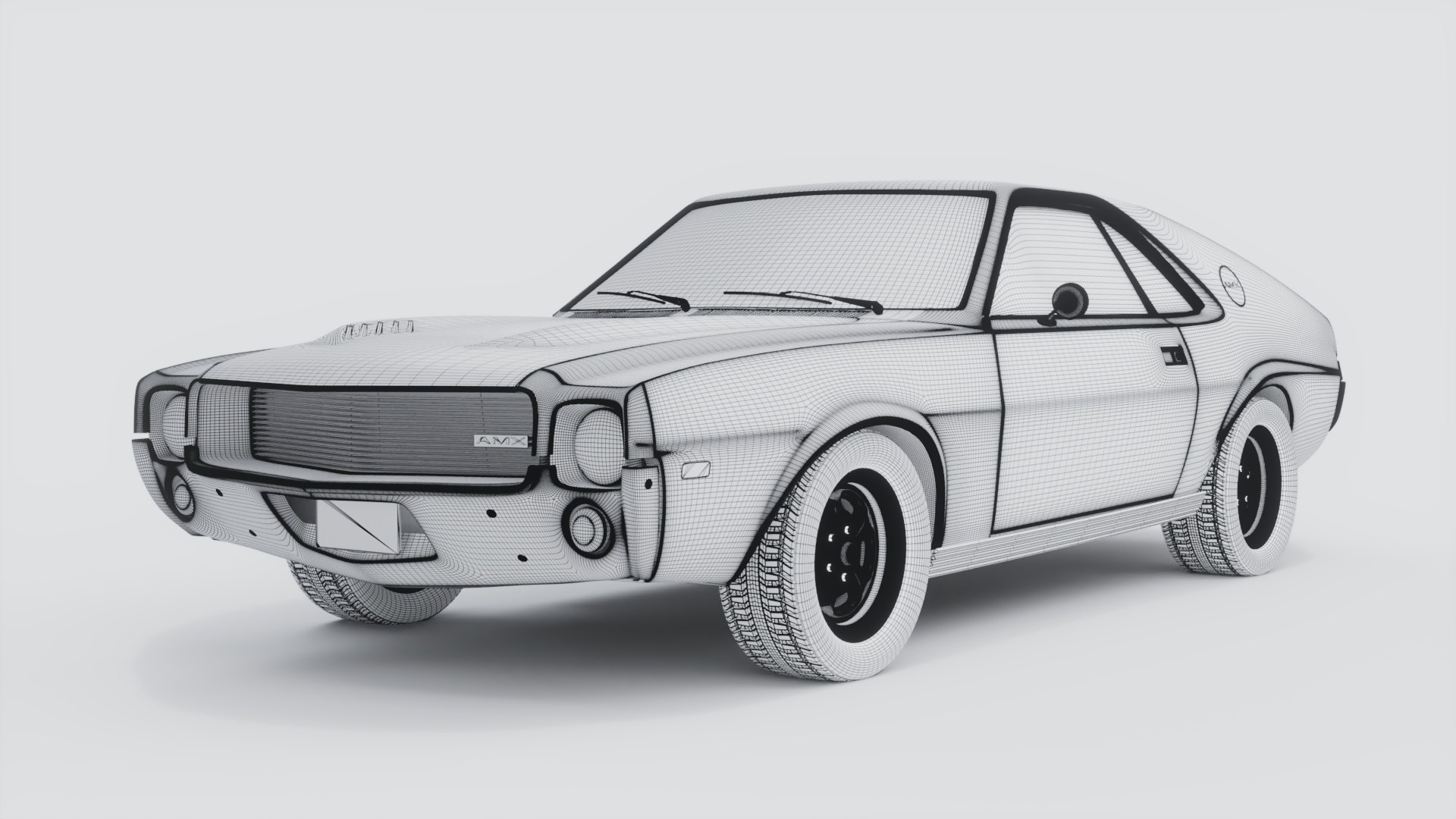 3D 1968 AMC AMX Model - TurboSquid 2108578