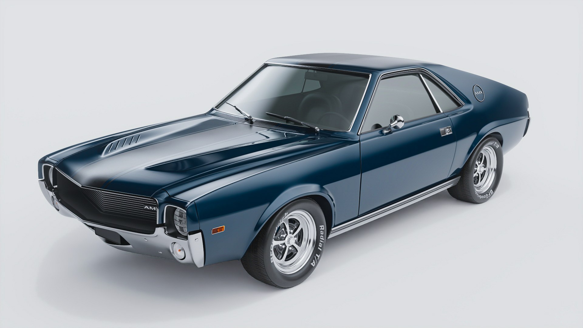 3D 1968 AMC AMX Model - TurboSquid 2108578
