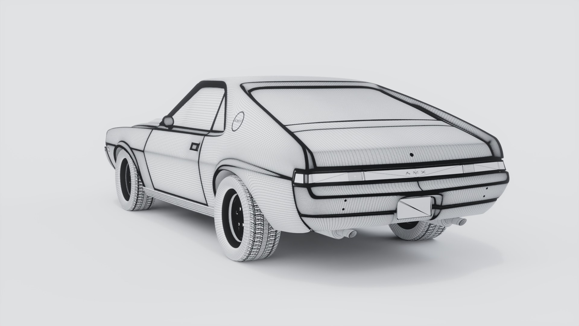 3D 1968 AMC AMX Model - TurboSquid 2108578