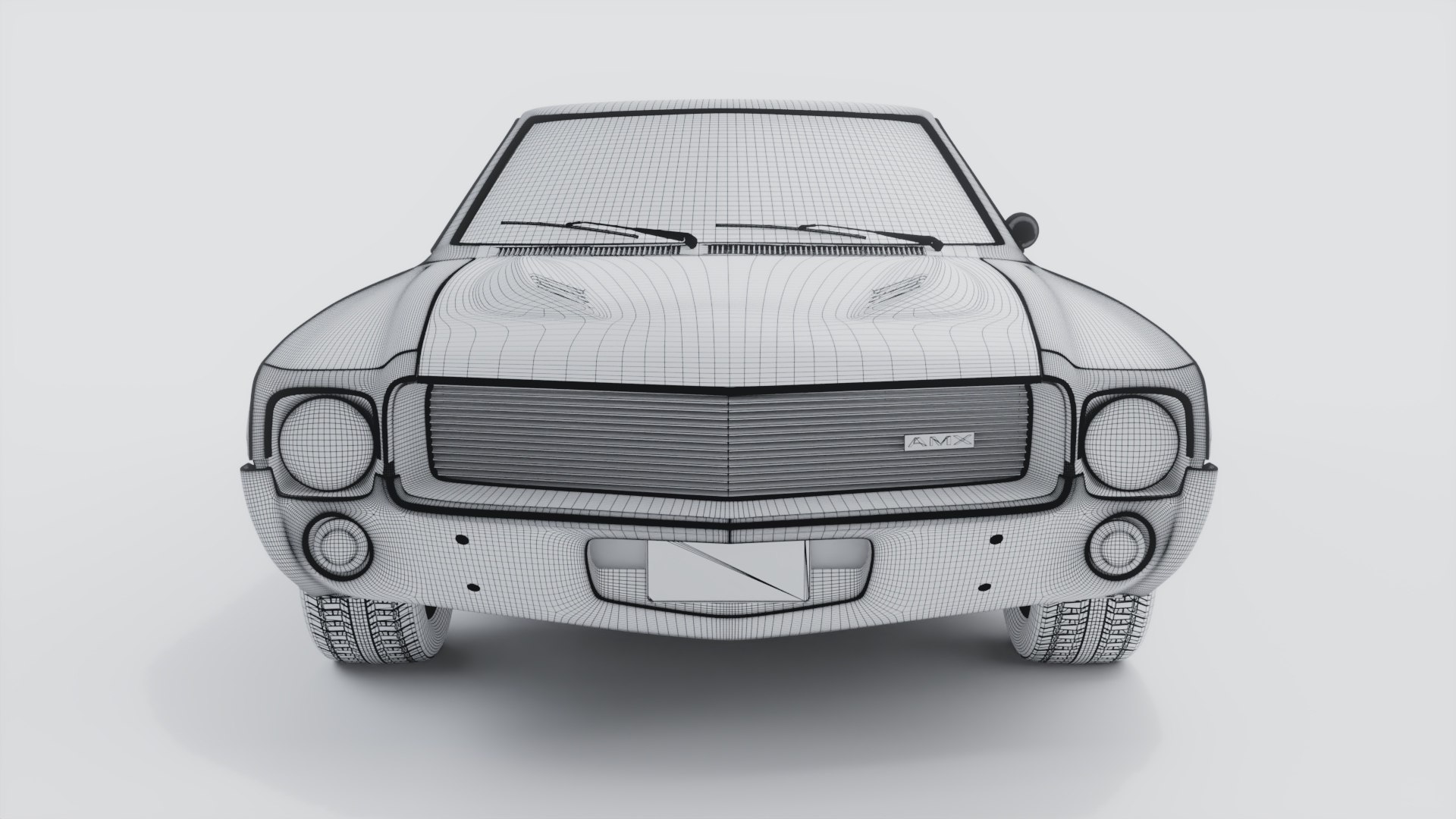 3D 1968 AMC AMX Model - TurboSquid 2108578