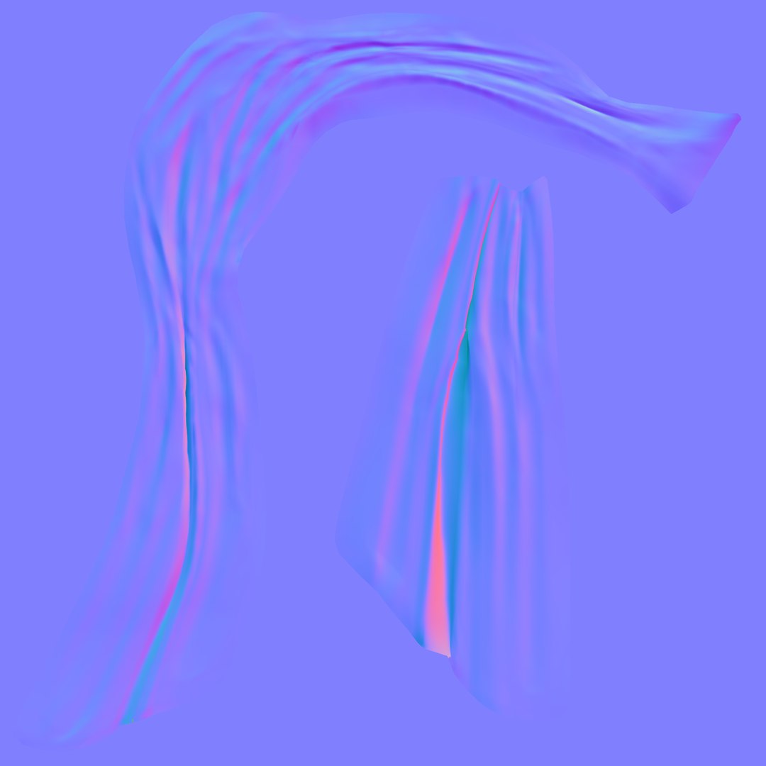 3D Loose Wrapped Around Neck Scarf - TurboSquid 1971930