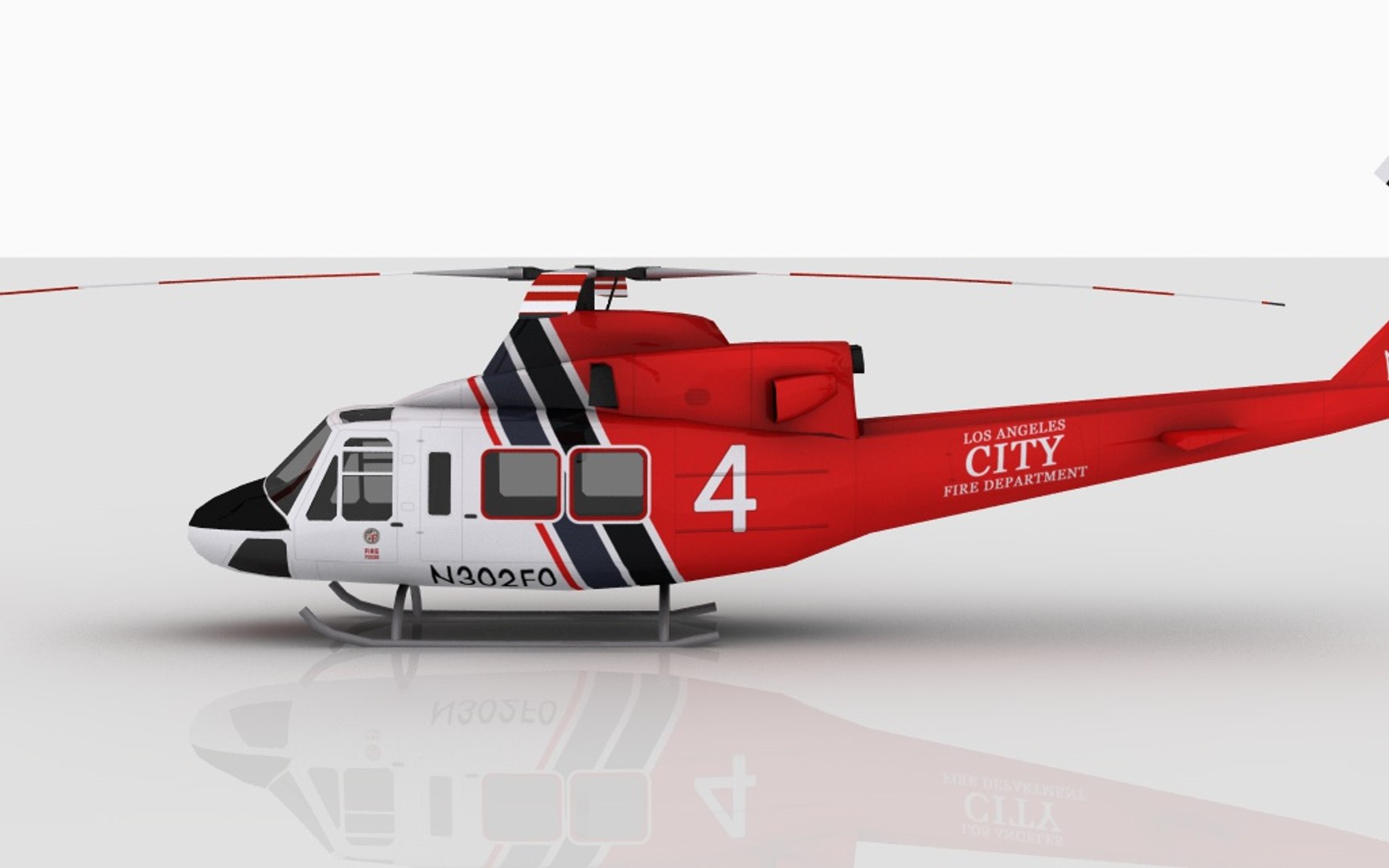 Bell 412 La 3d Obj