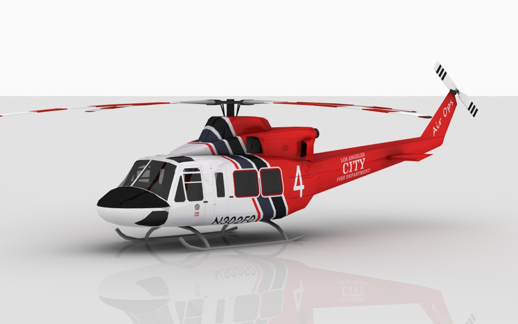 Bell 412 La 3d Obj
