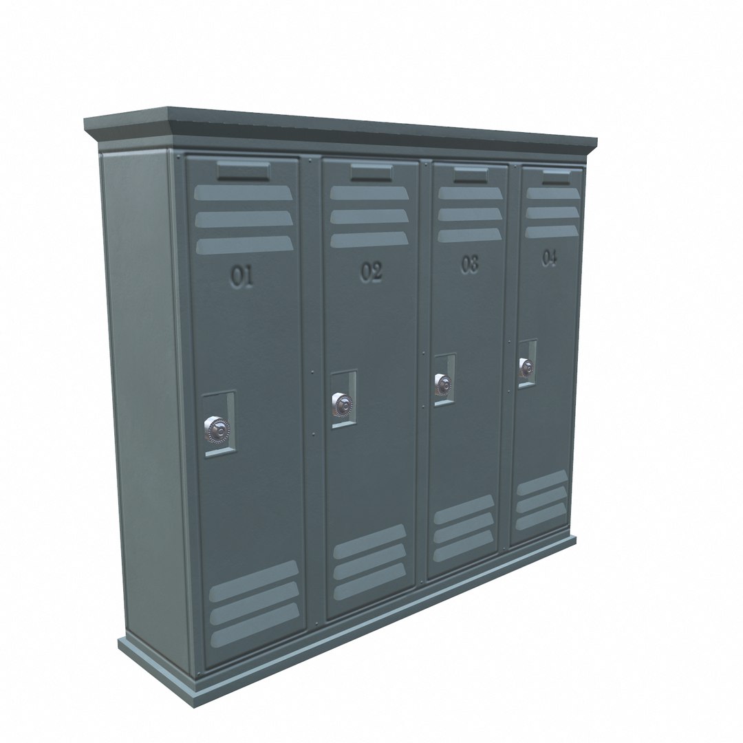 Lockers02 Pbr Low-poly Model - TurboSquid 1586732