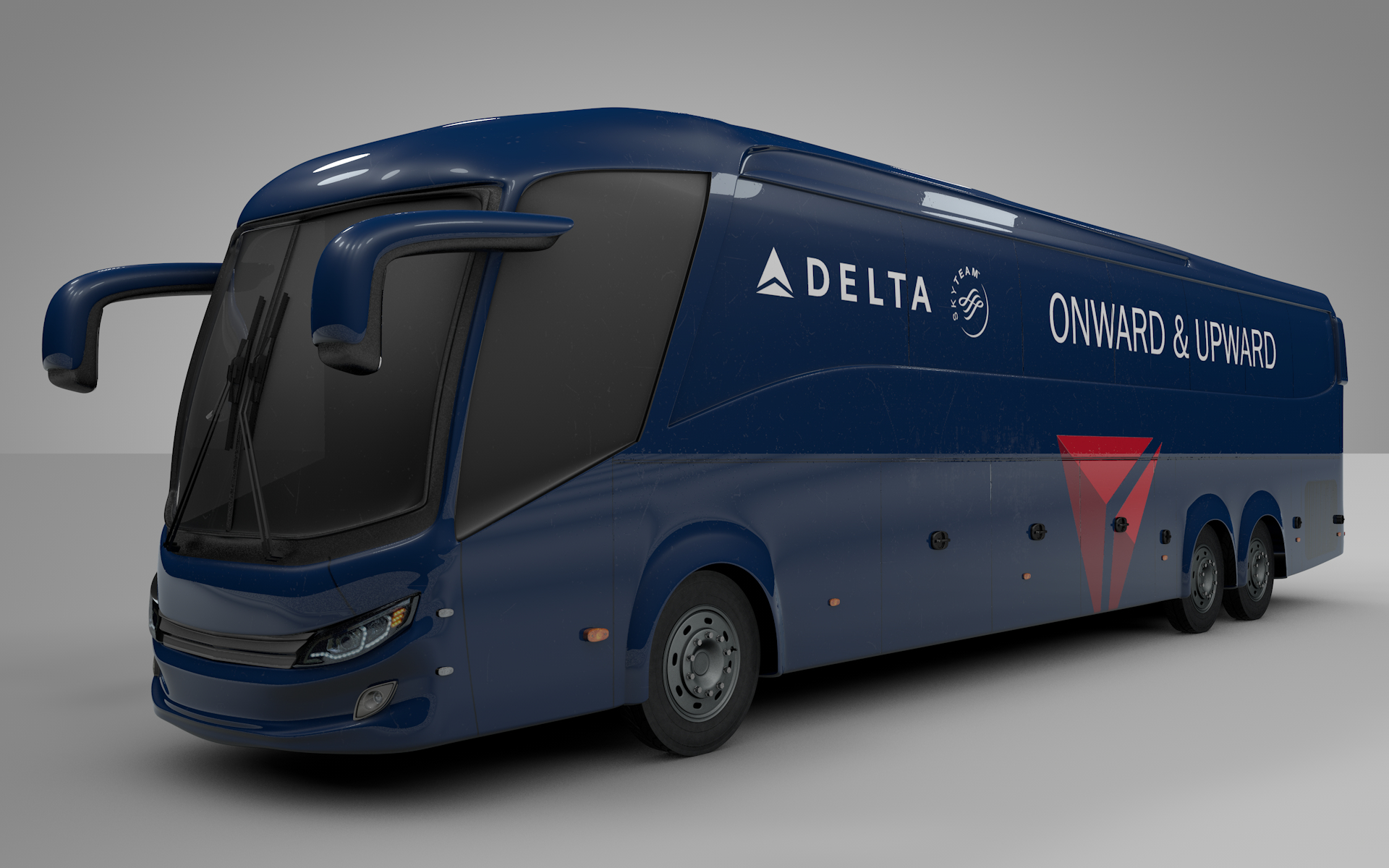 Shuttle bus delta 3D - TurboSquid 1683877