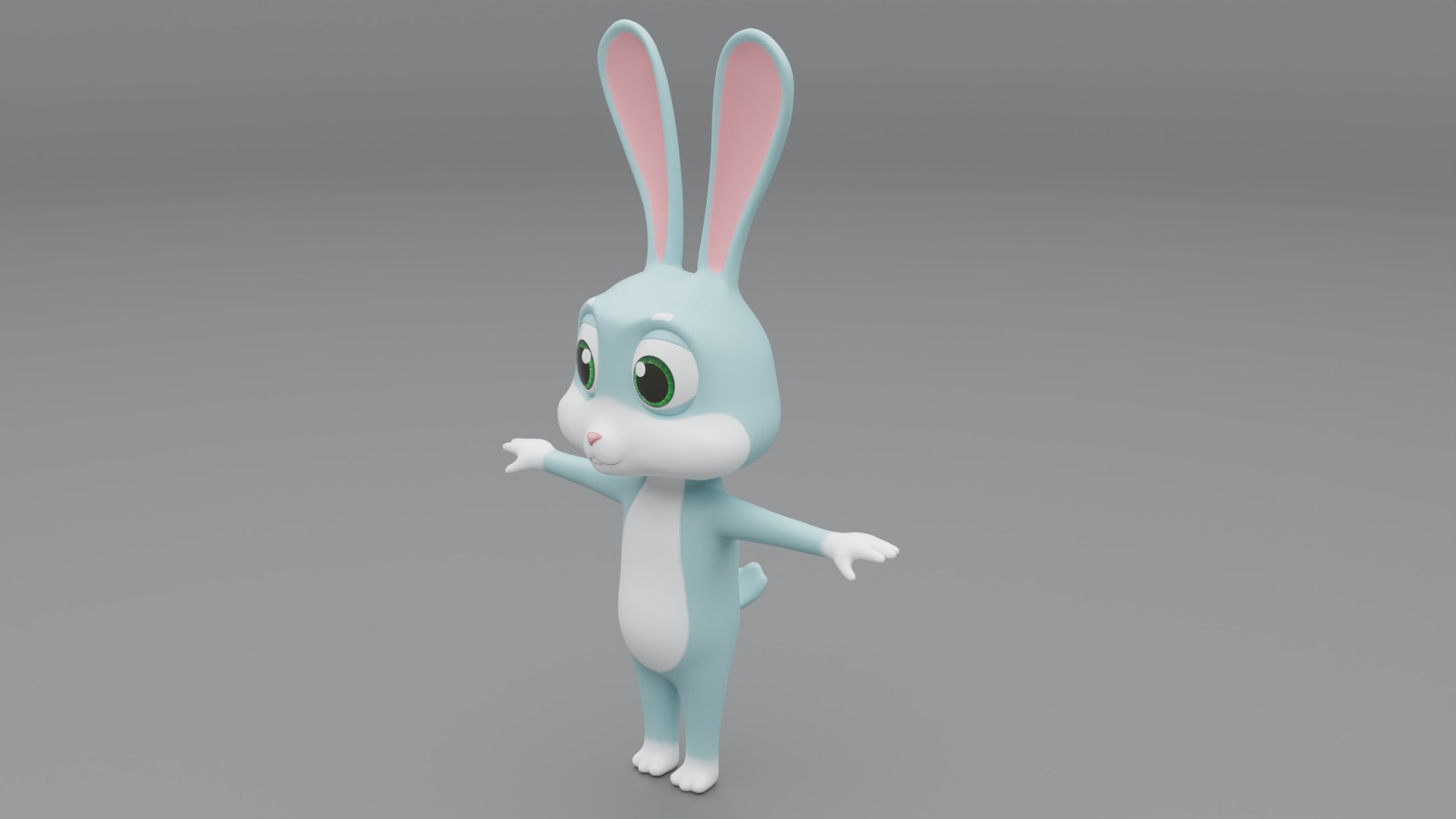 3D Bunny Cartoon 3D Model - TurboSquid 2190556