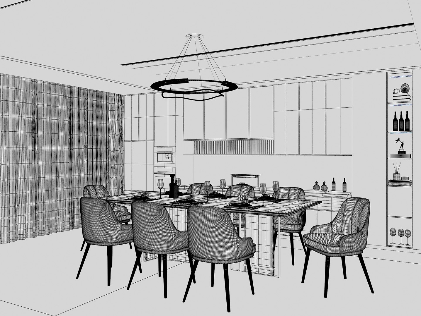 Modern Restaurant Model - TurboSquid 2111407