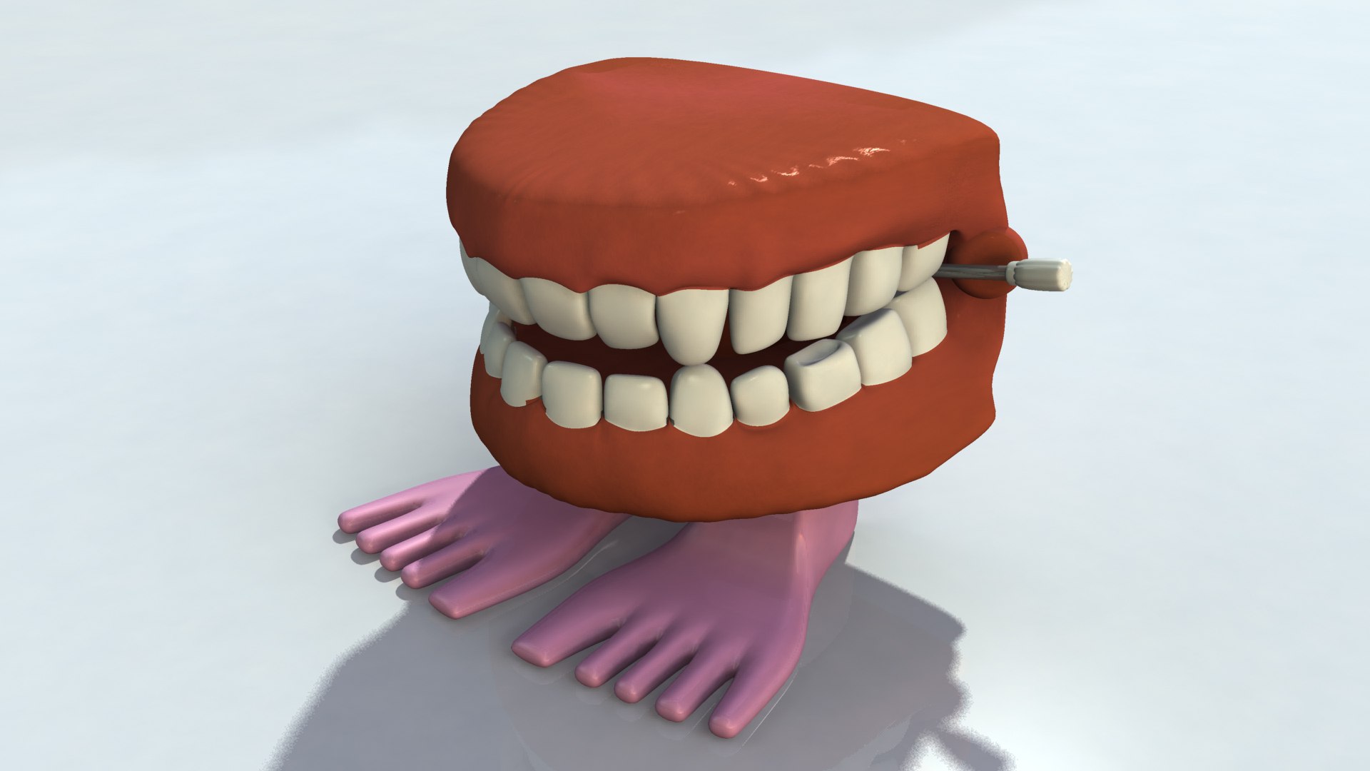 3d Chatter Teeth Model