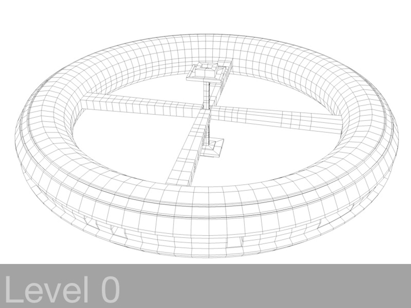 space station - ring 3d model