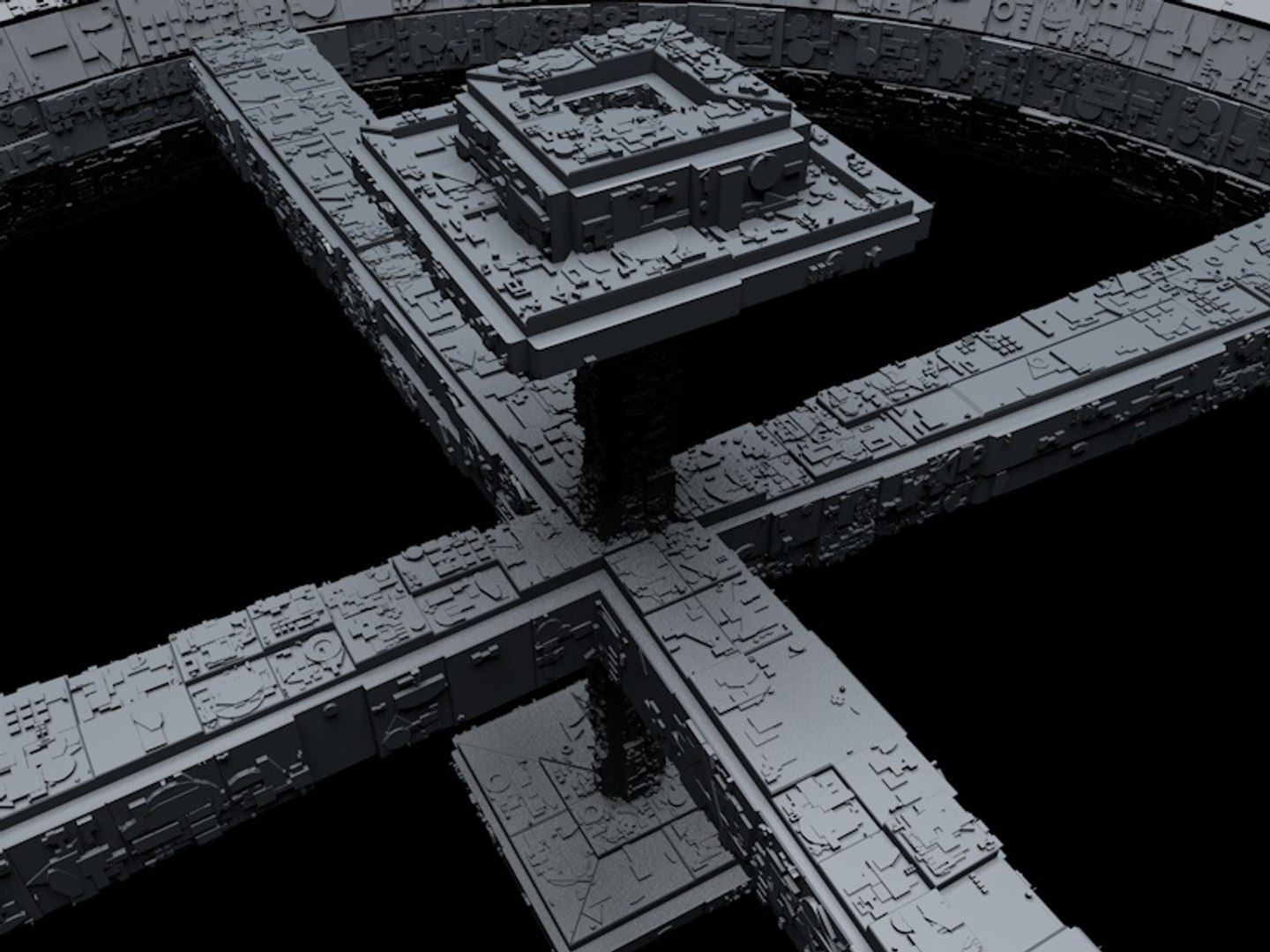 space station - ring 3d model