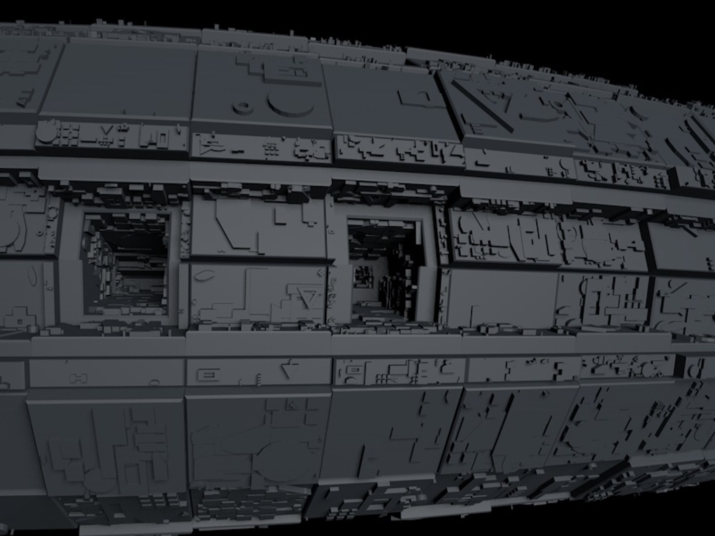space station - ring 3d model