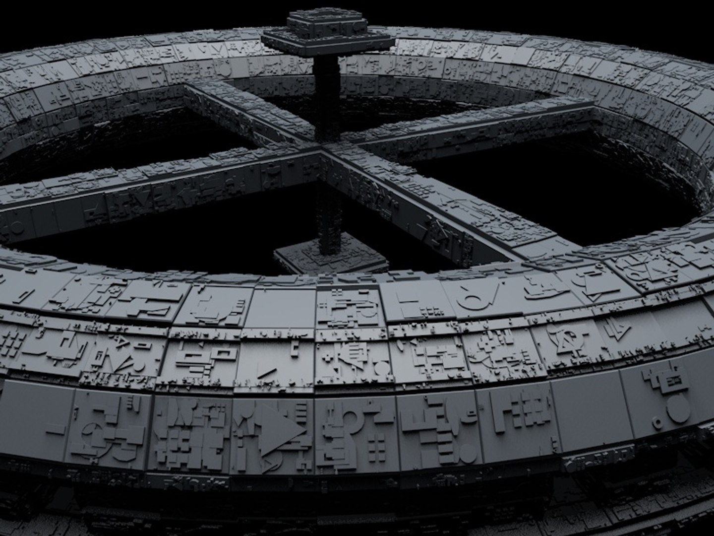 space station - ring 3d model